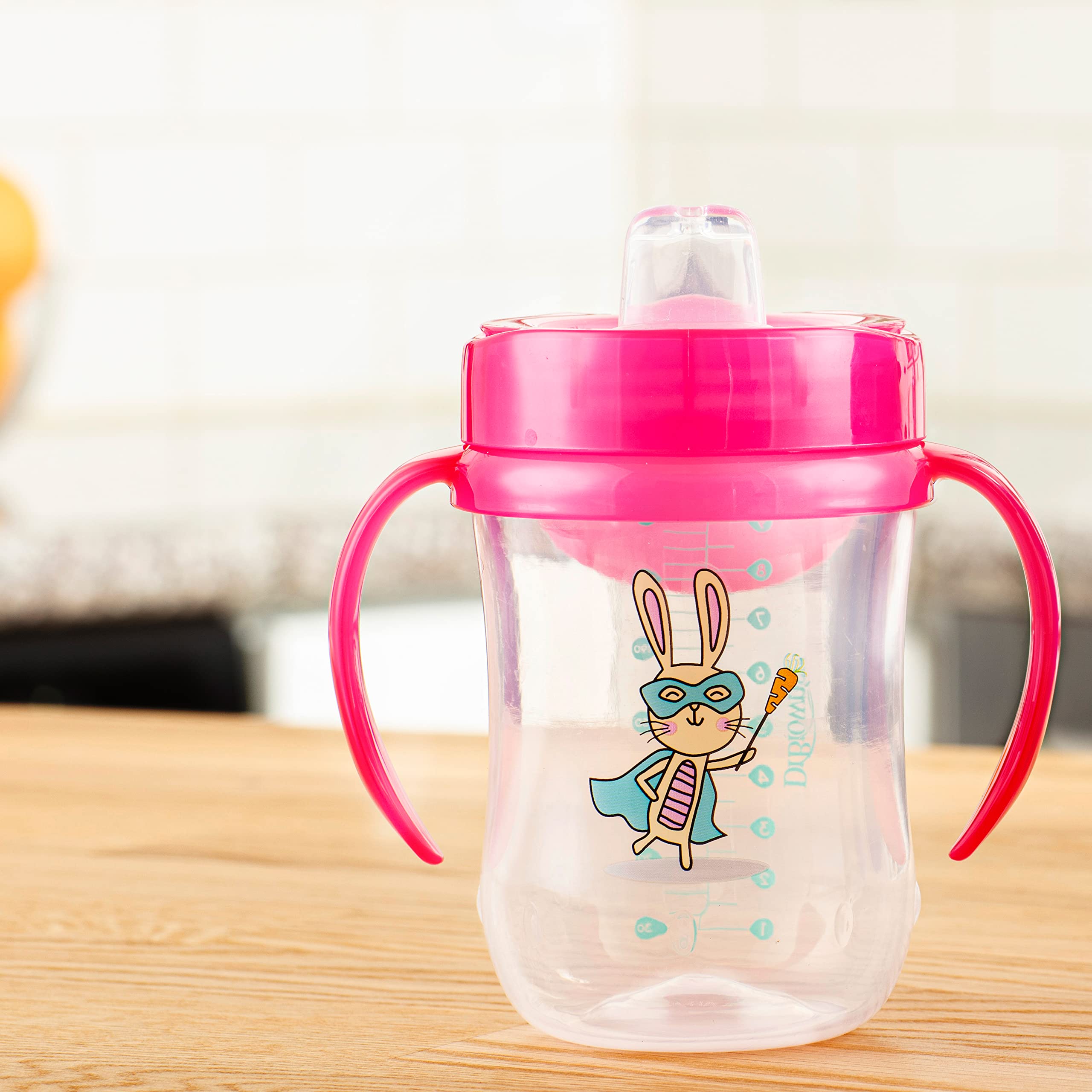 Dr. Brown's Milestones Soft Spout Sippy Cup with Handles - Pink - 9oz - 9m+