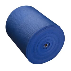 sunshine yoga explore yoga mat roll, 24in x 100ft exercise mat, 4mm thick non-slip gym mat for home workout and fitness, anti-tear, cut up to 17 regular yoga mats, dark blue