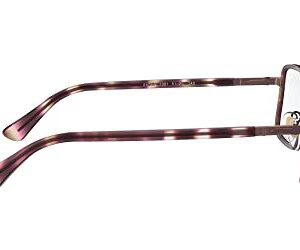 Persol PO2473V Rectangular Prescription Eyewear Frames, Brown/Striped Bordeaux/Demo Lens, 49 mm