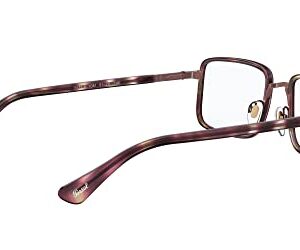 Persol PO2473V Rectangular Prescription Eyewear Frames, Brown/Striped Bordeaux/Demo Lens, 49 mm