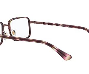 Persol PO2473V Rectangular Prescription Eyewear Frames, Brown/Striped Bordeaux/Demo Lens, 49 mm