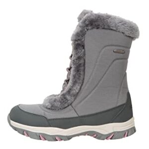 Mountain Warehouse Ohio Womens Snow Boots - Snow Proof Ladies Shoes Light Khaki Womens Shoe Size 8 US