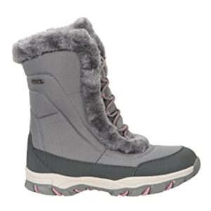 Mountain Warehouse Ohio Womens Snow Boots - Snow Proof Ladies Shoes Light Khaki Womens Shoe Size 8 US