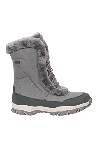 Mountain Warehouse Ohio Womens Snow Boots - Snow Proof Ladies Shoes Light Khaki Womens Shoe Size 8 US