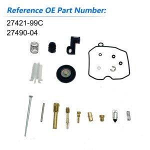 Carburetor Carb Repair Rebuild Kit for Keihin Harley Davidson CV CV40 1200 Softail Sport Sportster Street Super Tour Wide Replace 27421-99C 27490-04