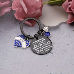 WSNANG Finer Women Keychain Greek Sorority Gift (ZB Black KC)