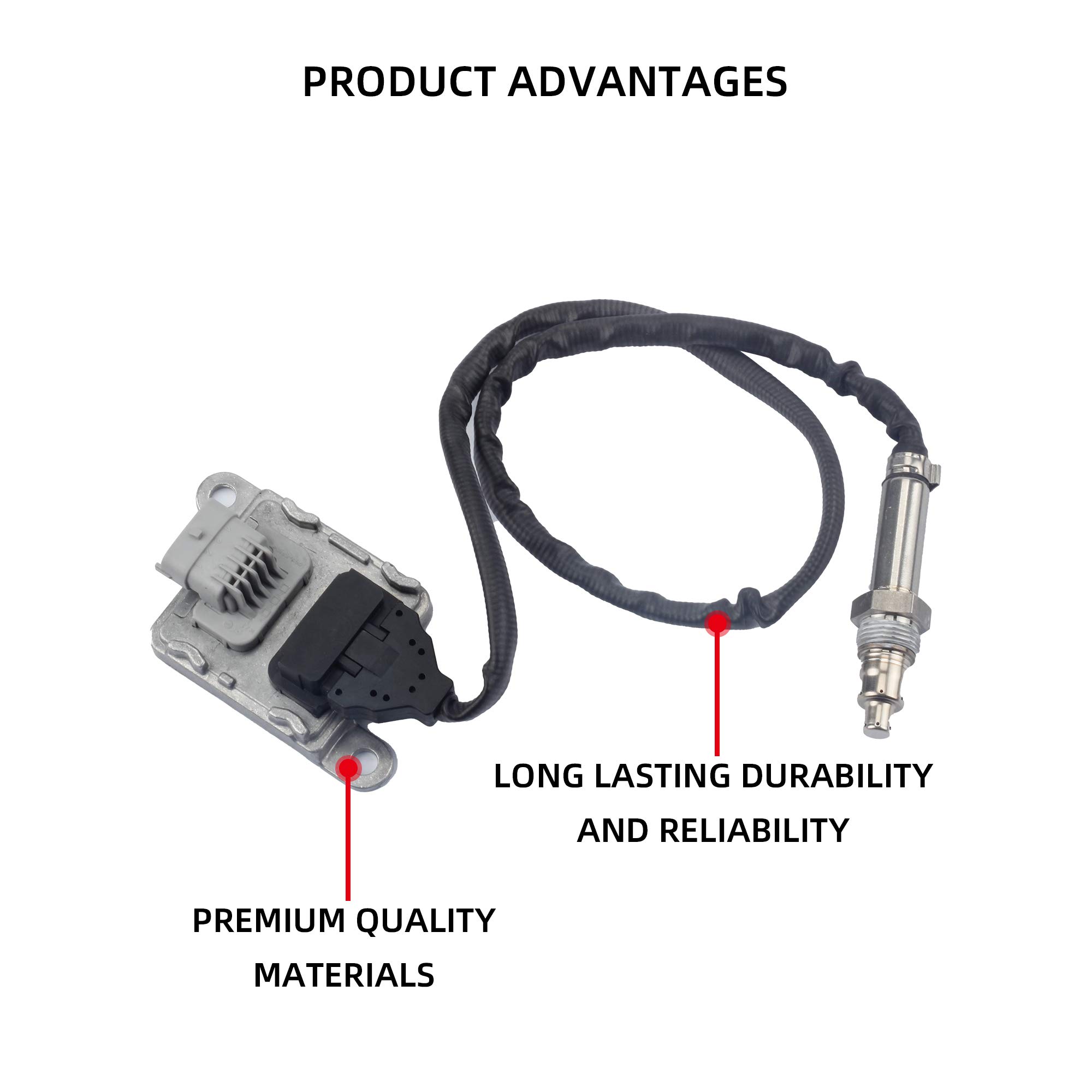 Dasbecan 22303390 Inlet Nox Sensor for Mack MP8 Volvo Truck D11 D13 D16 Nitrogen Oxide Sensor Replaces# 21479638 21567764