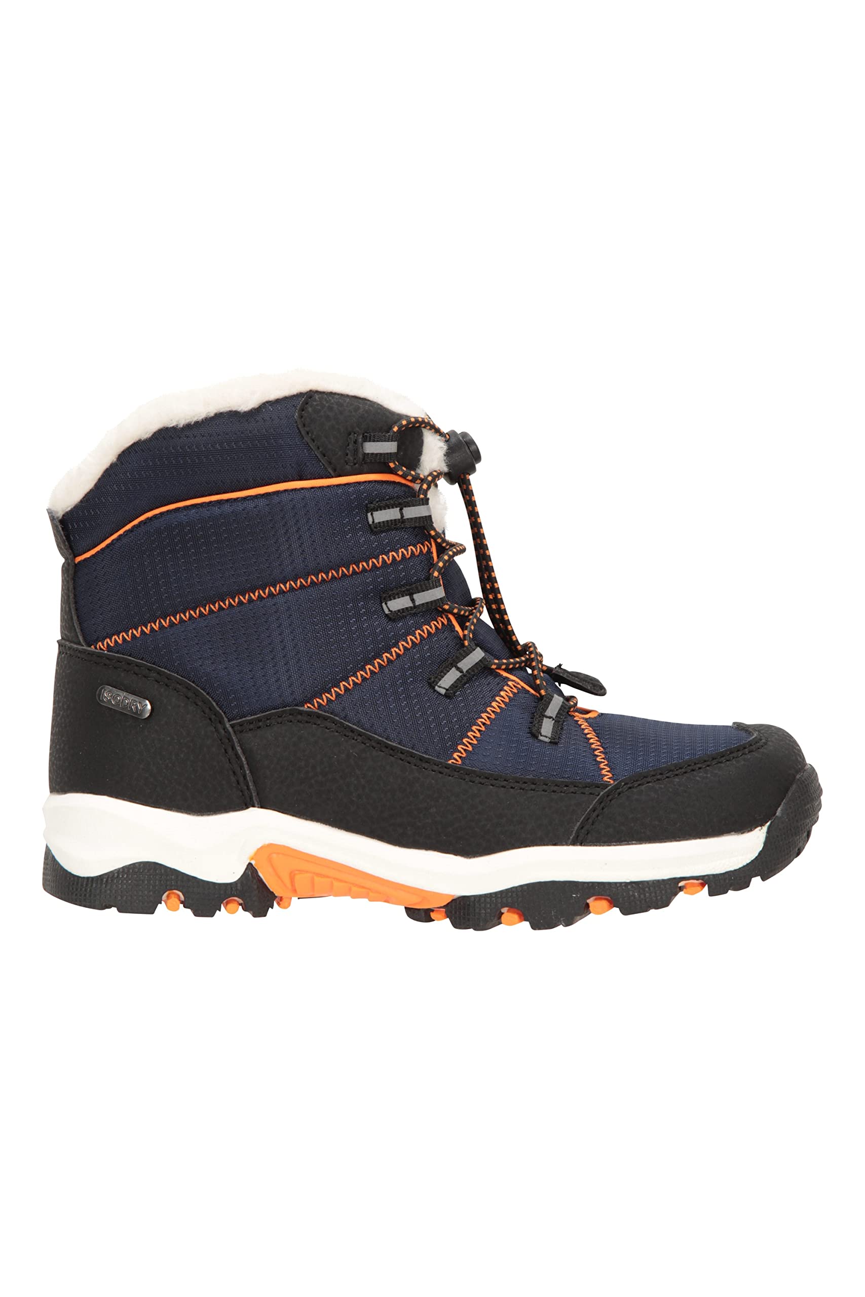 Mountain Warehouse Comet Kids Waterproof Snowboots -Warm Winter Shoes Navy Kids Shoe Size 13 US