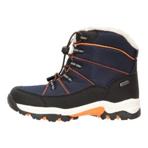 Mountain Warehouse Comet Kids Waterproof Snowboots -Warm Winter Shoes Navy Kids Shoe Size 13 US