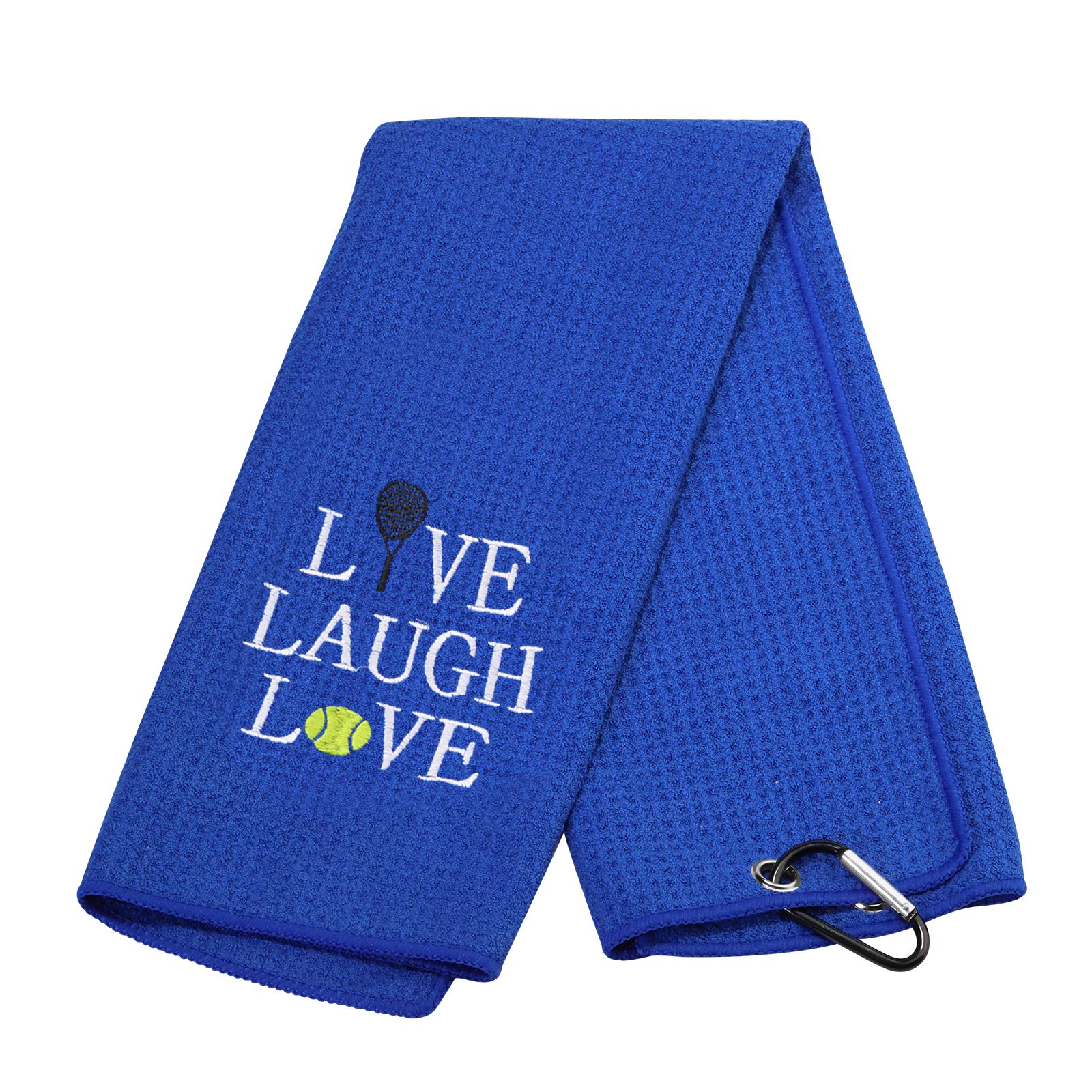 G2TUP Tennis Towels for Women Men Live Laugh Love Funny Tennis Player Themed Towel Gift (Live Laugh Love)