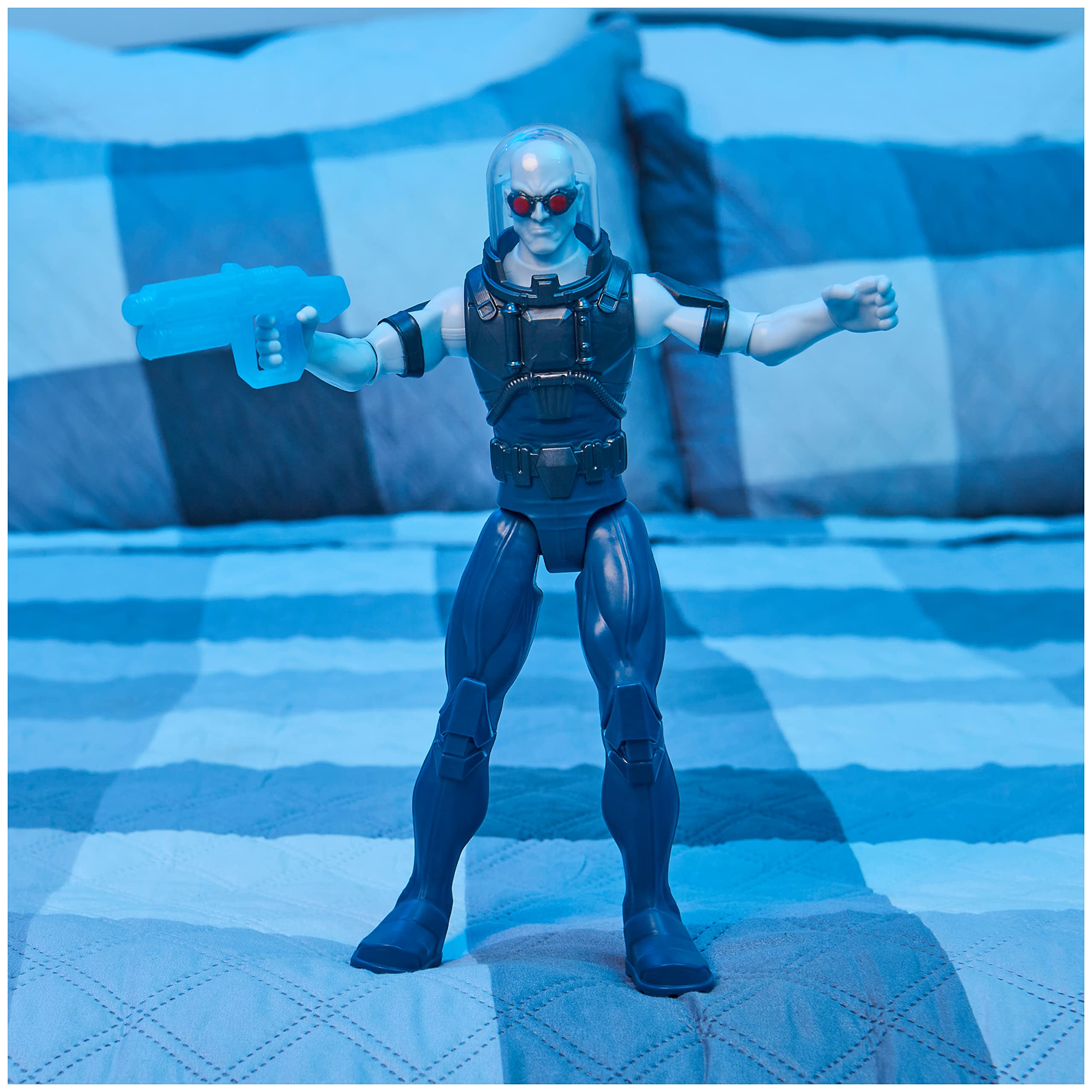 Batman 12-Inch Mr. Freeze Action Figure with Blaster Accessory, Kids Toys for Boys Aged 3 and up