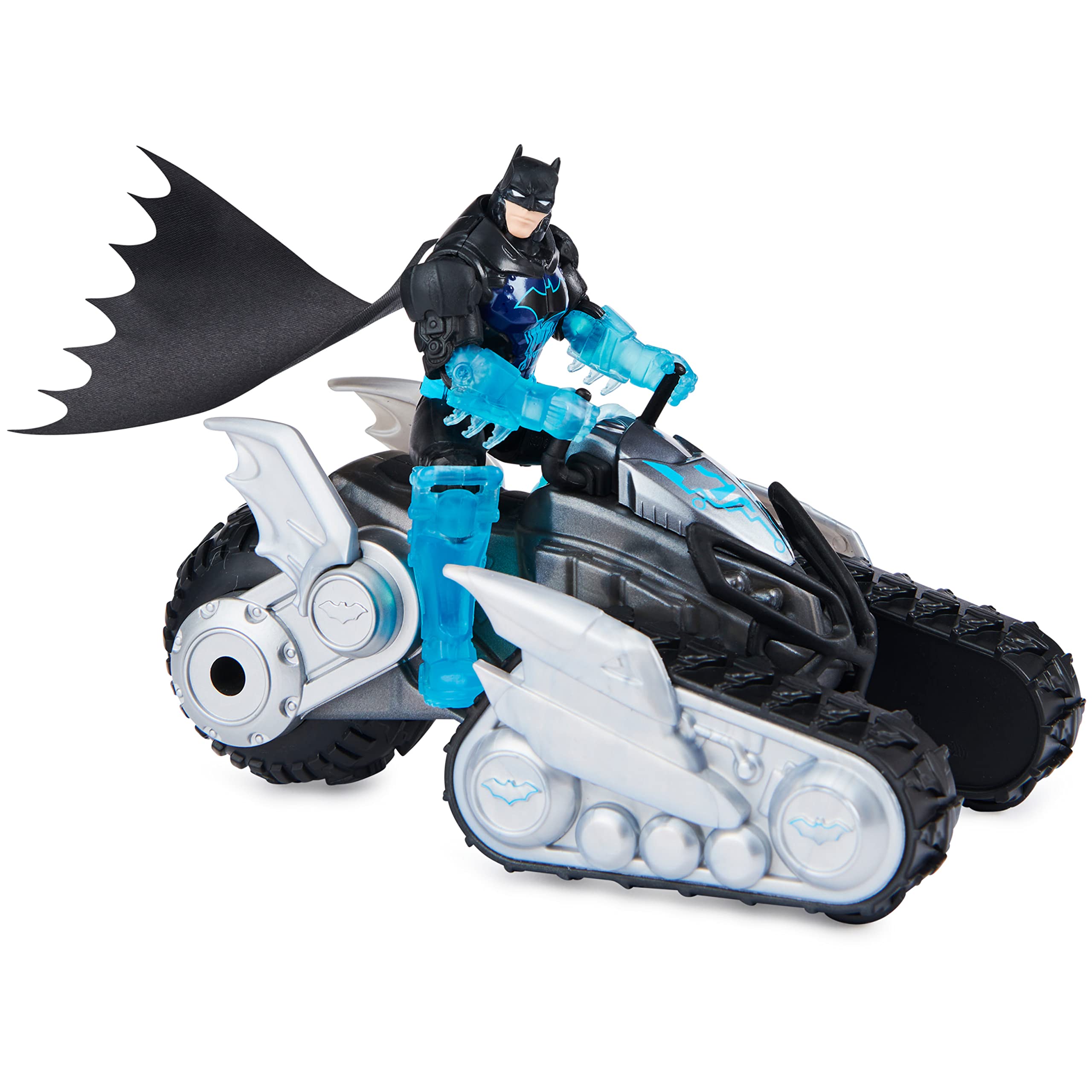 DC Comics Batman Bat-Tech Crawler with 4-inch Exclusive Deathstroke and Batman Action Figures, Includes 12 Accessories, Kids Toys for Boys Ages 3 and Up