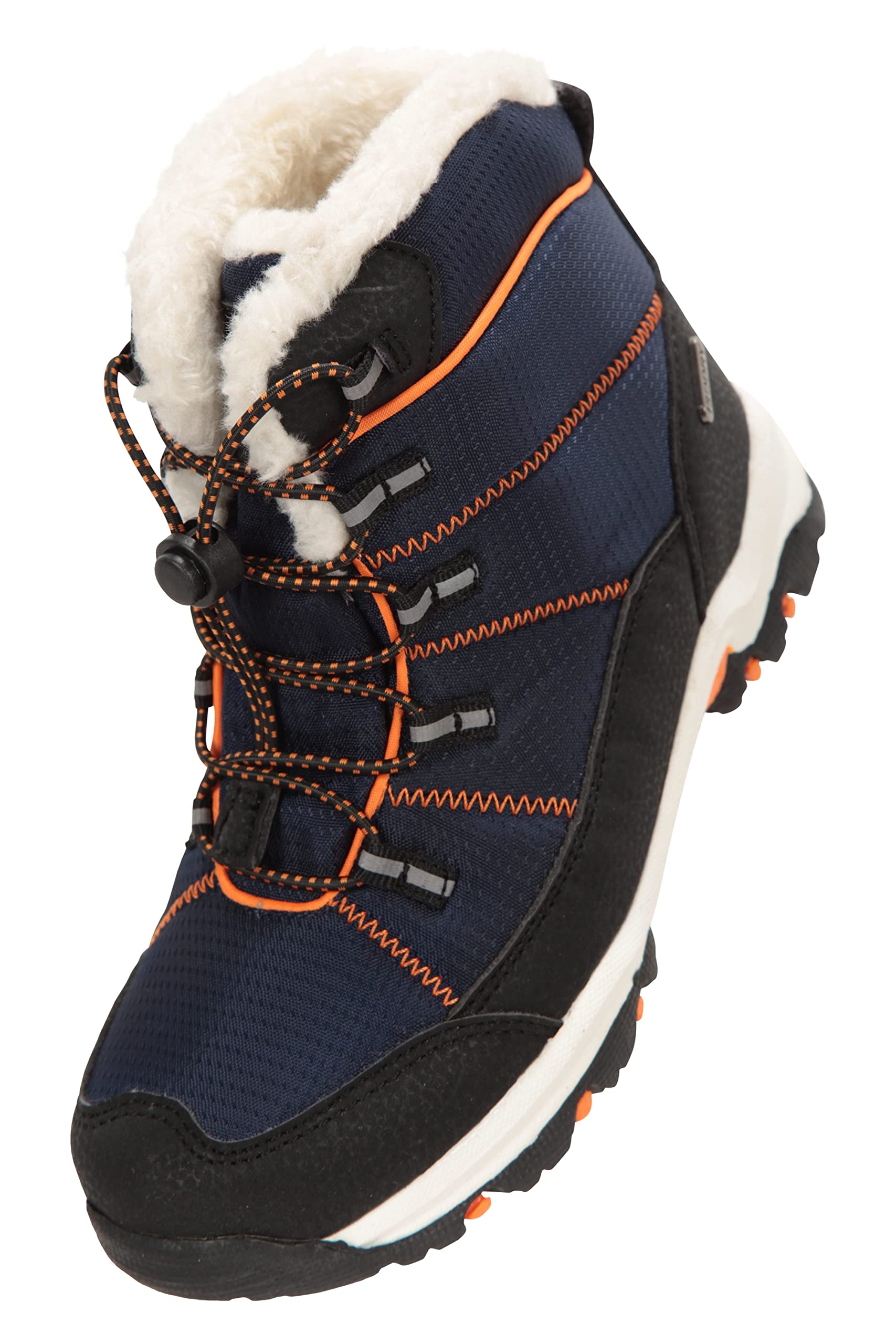 Mountain Warehouse Comet Kids Waterproof Snowboots -Warm Winter Shoes Navy Kids Shoe Size 13 US