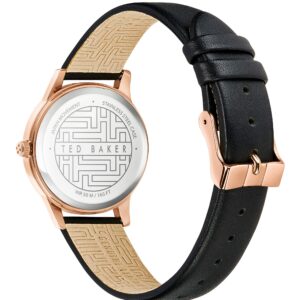 Ted Baker Fitzrovia Jardin Ladies Black Leather Strap Watch (Model: BKPFZF0049I)