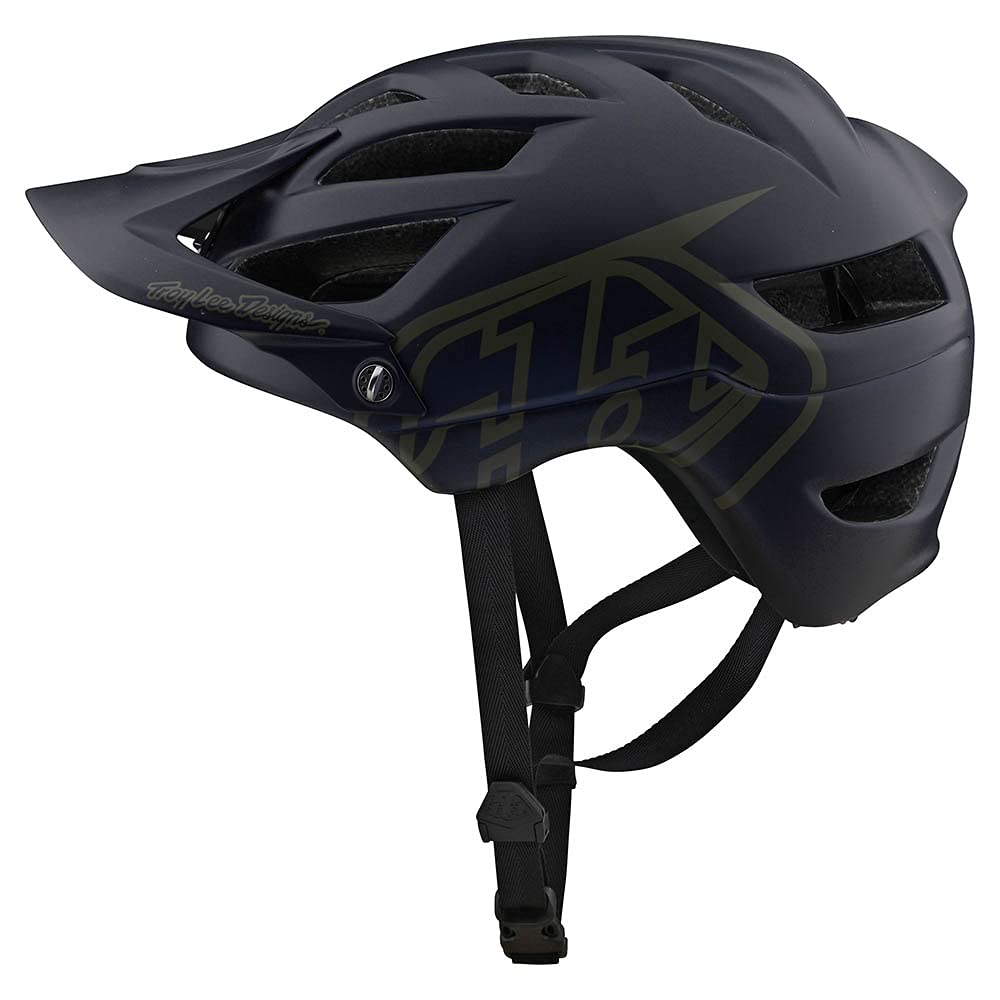 Troy Lee Designs Adult|All Mountain|Mountain Bike Half Shell A1 Helmet Drone (Navy/Olive, XS)