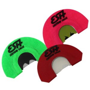 esh 3 pack combo mouth turkey calls for hunting - turkey hunting accessories with realistic turkey sounds - diaphragm turkey call set