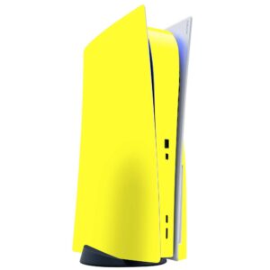 its a skin skins compatible with sony playstation 5 console disc edition - protective decal overlay stickers wrap cover - bright yellow