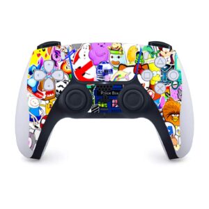 ITS A Skin Skins Compatible with Sony Playstation 5 Console Disc Edition - Protective Decal Overlay Stickers wrap Cover - Sticker Collage