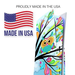 ITS A Skin Skins Compatible with Sony Playstation 5 Console Disc Edition - Protective Decal Overlay Stickers wrap Cover - Colorful Artistic Owl in Tree