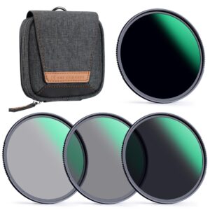 k&f concept 77mm fixed nd4 nd8 nd64 nd1000 lens filters kit-optical glass neutral density lens filter with 28 multi-coated (nano-x series)