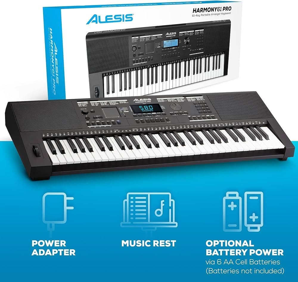 ALESIS HARMONY61MKII ALESIS 61 Key Keyboard with 300 Sounds