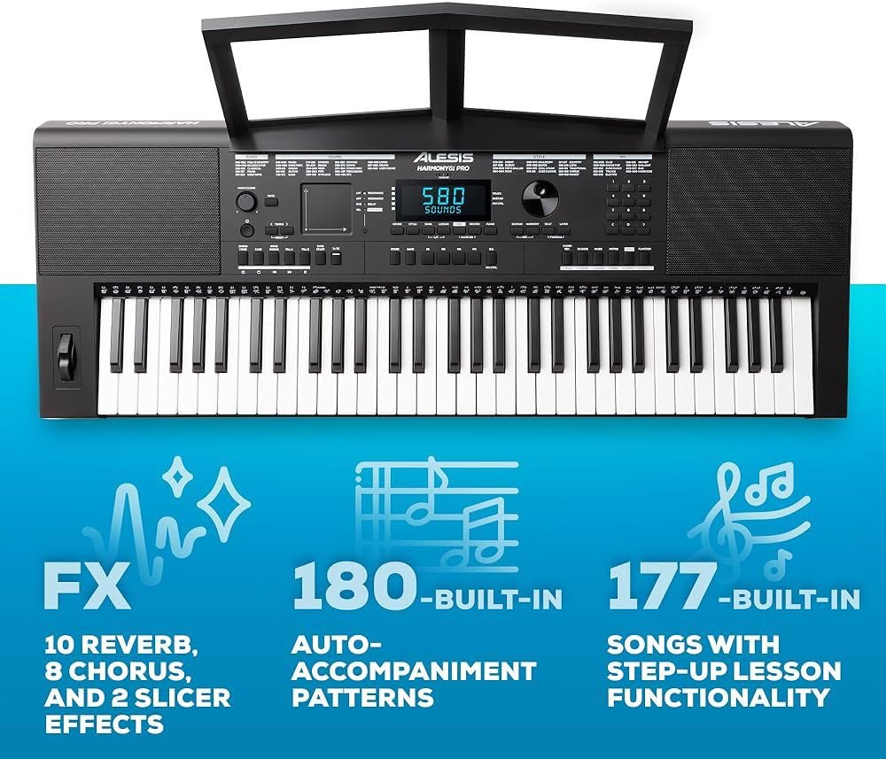 ALESIS HARMONY61MKII ALESIS 61 Key Keyboard with 300 Sounds