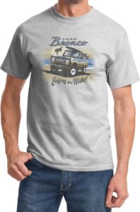 ford bronco enjoy the ride shirt, ash large