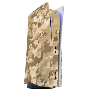 its a skin skins compatible with sony playstation 5 console disc edition - protective decal overlay stickers wrap cover - brown desert camo camouflage