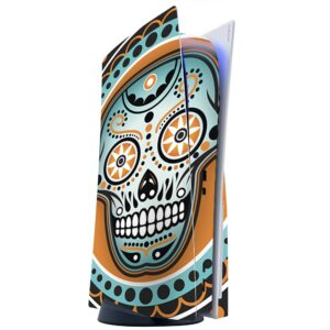 its a skin skins compatible with sony playstation 5 console disc edition - protective decal overlay stickers wrap cover - sugar skull day of the dead