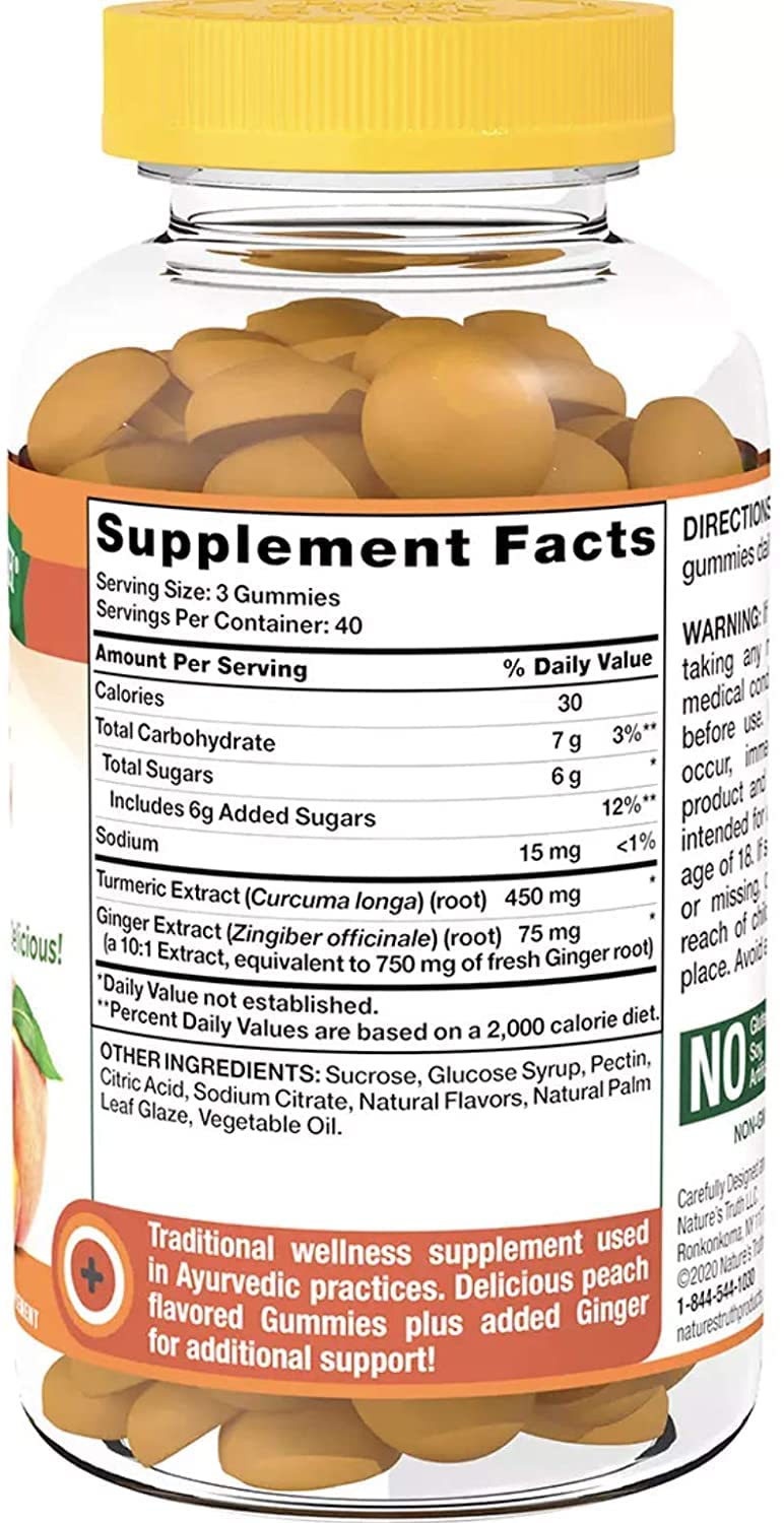 Nature's Truth Turmeric Gummies, 120 Count