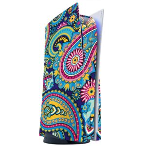 its a skin skins compatible with sony playstation 5 console disc edition - protective decal overlay stickers wrap cover - colorful paisley mix