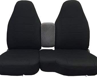 Durafit Seat Covers,F396-X1, Made to fit 2004-2005 Ford Ranger Front 60/40 Split Seat with Molded Headrests and Opening Console. Made in Black Auto Twill Complete Protection, fits Like a Glove.