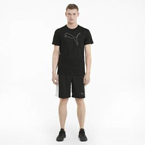 PUMA Men'sPerformance Cat Tee (Available in Big and Tall Sizes), Black, X-Large