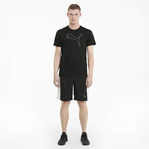 PUMA Men'sPerformance Cat Tee (Available in Big and Tall Sizes), Black, X-Large