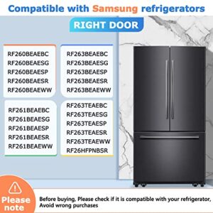 Upgraded DA97-12650A, DA63-06963A, DA63-07104A Door Shelf Basket Bin (Right Side) Compatible with Samsung RF260/RF261/RF263beaesr Refrigerators, Part number: AP5620330, 2692337 with 6 Fridge Magnets