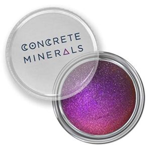 concrete minerals multichrome eyeshadow, intense color shifting, longer-lasting with no creasing, 100% vegan and cruelty free, handmade in usa, 1.5 grams loose mineral powder (spellbound)