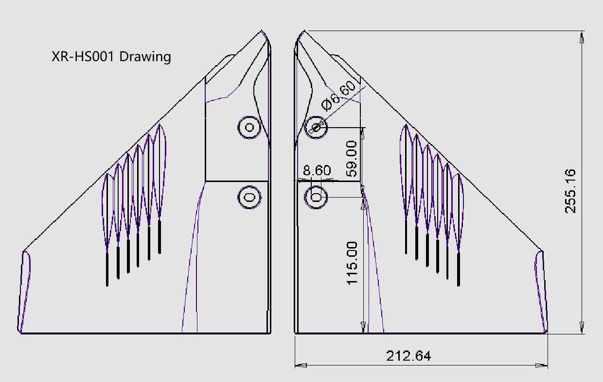 HS001 Dorsal-Fin Style Hydrofoil Stabilizer For outboard Motors Drive 5-150hp With Durable UV-Resistant Molded Black Plastic Material wings and SS316 Bolts ;