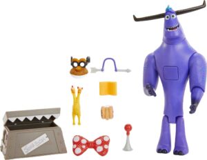 mattel monsters at work tylor tuskmon the jokester feature figure talking interactive disney plus character toy with accessories, posable authentic look & sound, kids ages 3 years & up