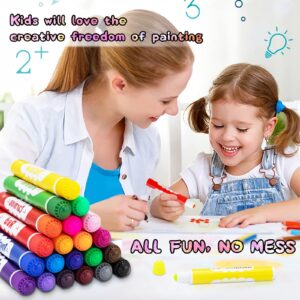 Nicecho Dot Markers, Washable Dot Markers for Kids Toddlers & Preschoolers, 24 Colors Bingo Paint Daubers Marker Kit with Free Activity Book