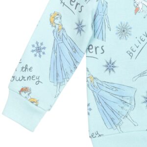 Disney Frozen Elsa Princess Anna Olaf Toddler Girls Pullover Sweatshirt 4T