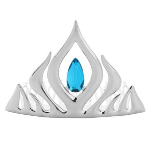 faadbuk frozen elsa tiara coronation crown hairpin frozen coronation crown gifts frozen elsa lover gift (silver-crown)