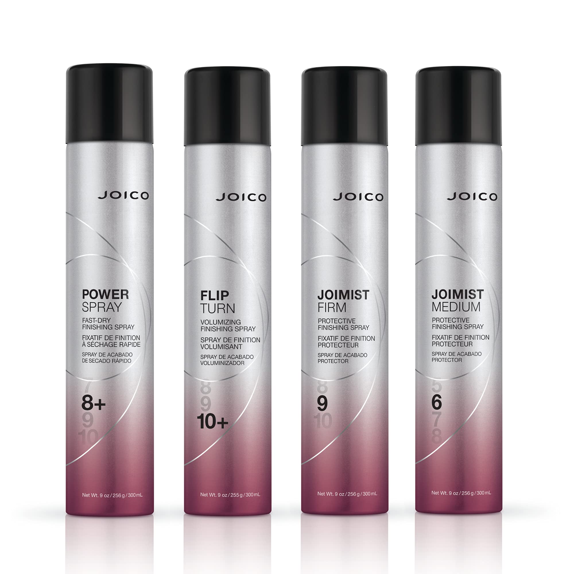 Joico Flip Turn Volumizing Finishing Spray | For Most Hair Types | Humidity Protection | Hold Level 10+ | Protect Against Pollution & Harmful UV | Paraben & Sulfate Free | 72 Hour Hold | 300mL