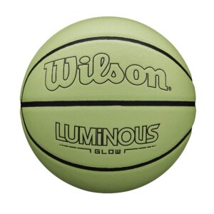 wilson luminous glow basketball - size 7 - 29.5", green