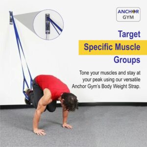 Anchor Gym Body Weight Resistance Strap Comfortable and Adjustable for Full-Body Workouts