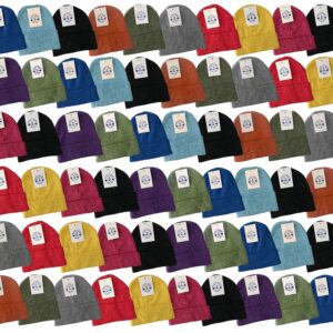 60 Pack of Yacht & Smith Wholesale Beanies Bulk Thermal Winter Hat (12 Pack Bright Colors)