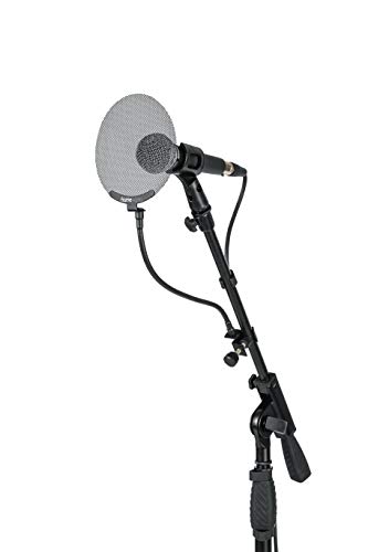 Gator Frameworks Metal Screen Pop Filter with 12.4-Inch Gooseneck (GFW-POPFILTER-MTL)