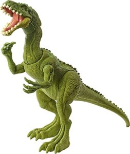 mattel jurassic world dinosaur action figure masiakasaurus, fierce force dino toy with single strike feature, posable joints