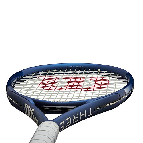 Wilson Triad Three Unstrung Performance Tennis Racket - Grip Size 3-4 3/8"