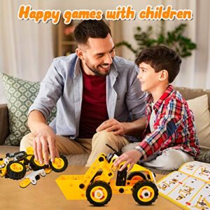 HOMETTER Educational Building Toys STEM Learning Kit, 10 in 1 Construction Blocks for Preschool Kids, 108 Pieces Engineering Toys Creative Set Gift for Boys Age 5 6 7 8 9 10+ Years Old