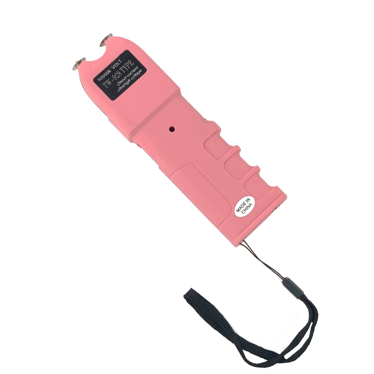 50,000 Volt Rechargeable Stun Gun SG928 with LED Flashlight Rechargeable Cord and Black Sheath Included